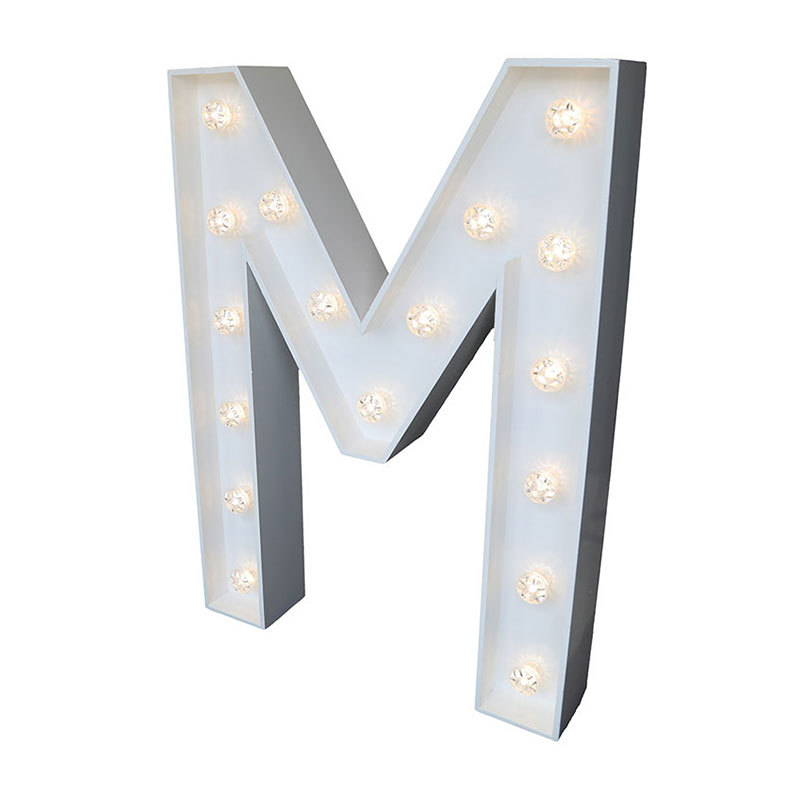'M' - Light Up Letter - Veo Events