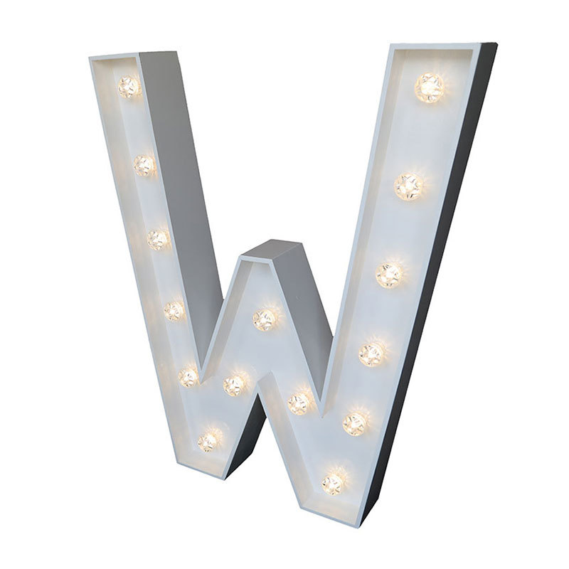 'W' - Light Up Letter - Veo Events